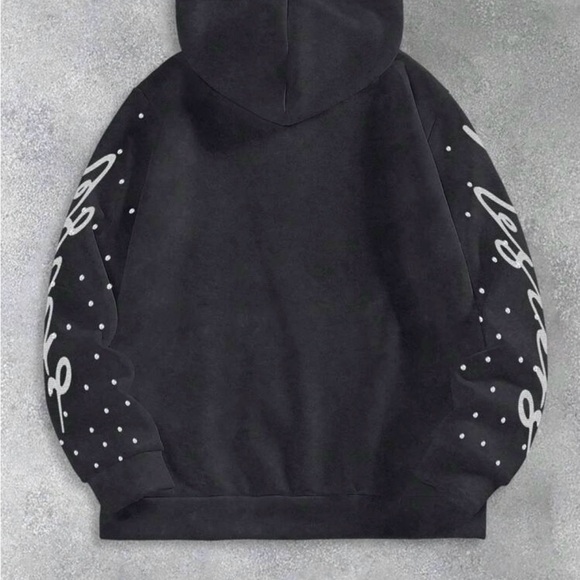 Jackets & Coats | Gray Rhinestone Jesus Hoodie | Poshmark